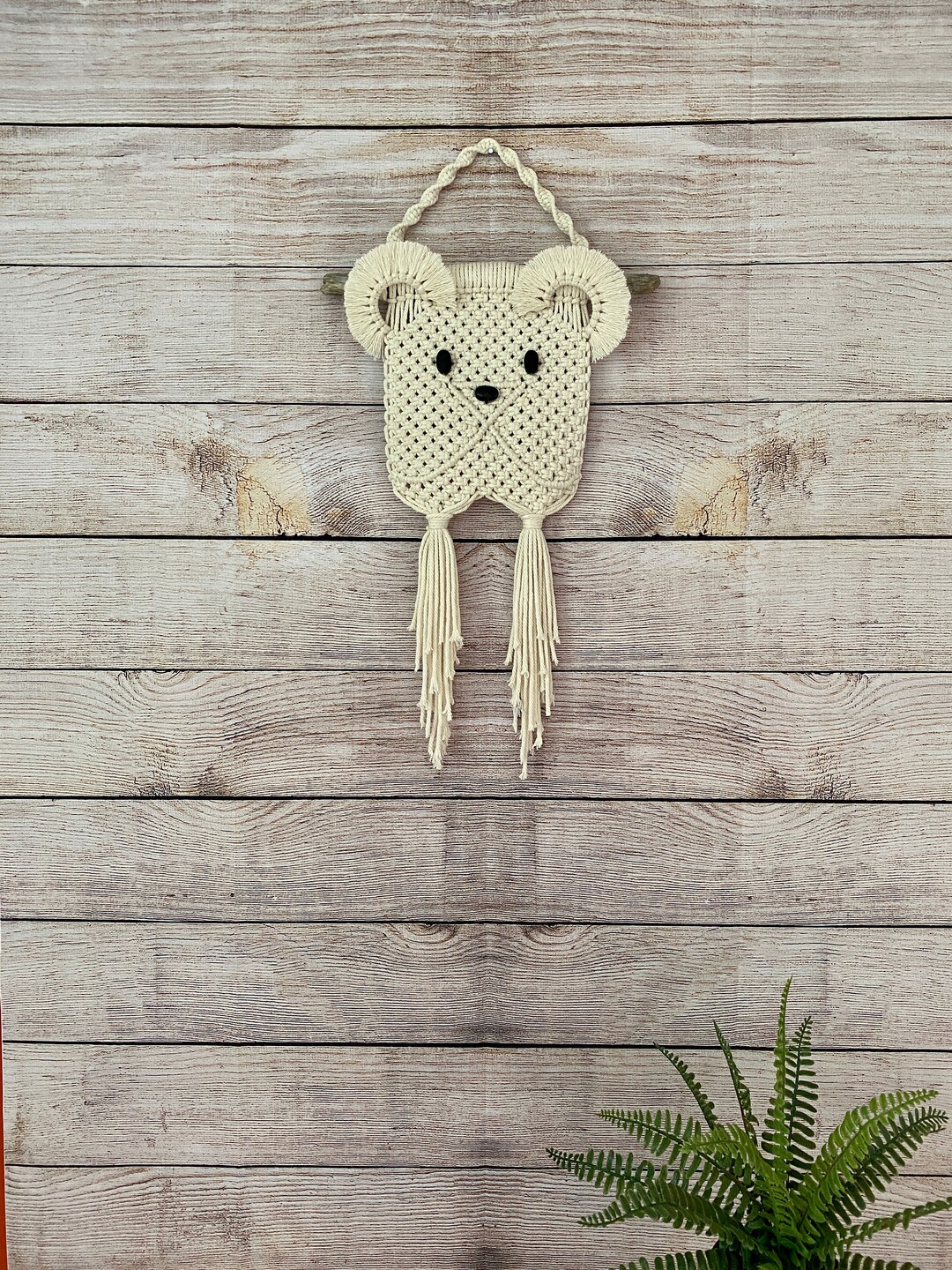 Macrame Bear L Winter Bear L Polar Bear - Etsy