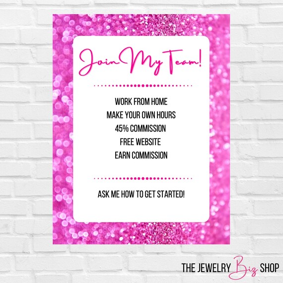 Join My Team Sign Team Building Sign Jewelry Business Sign - Etsy