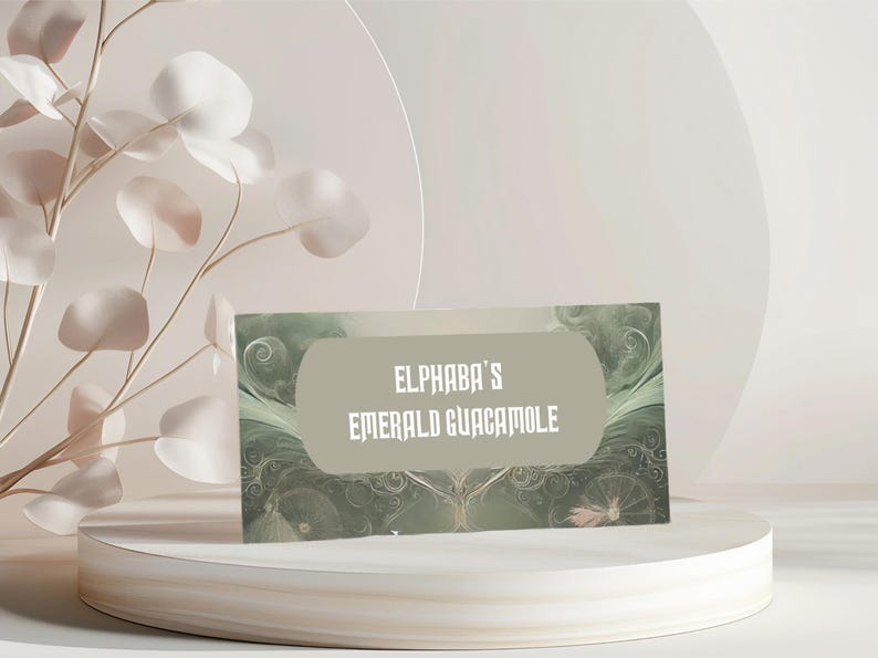 Wicked Tent Card Template | Wicked Buffet Cards | Editable Food Label ...