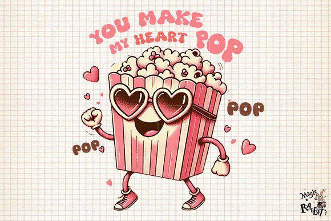 You Make My Heart Pop Svg Png Valentines Svg Digital Download Valentine ...