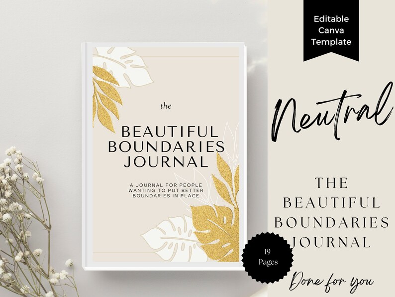 Beautiful Boundaries Journal, Done for You Content, Lead Magnet, Life ...
