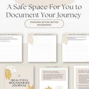 Beautiful Boundaries Journal, Done for You Content, Lead Magnet, Life Coaching Tools, Workbook ...