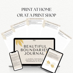 Beautiful Boundaries Journal, Done for You Content, Lead Magnet, Life Coaching Tools, Workbook ...