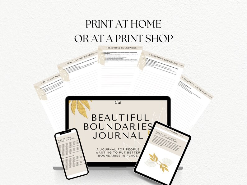 Beautiful Boundaries Journal, Done for You Content, Lead Magnet, Life ...