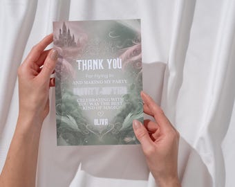 Wicked Thank You Tags, Wicked Inspired Birthday Favor Tags, Wicked Gift ...