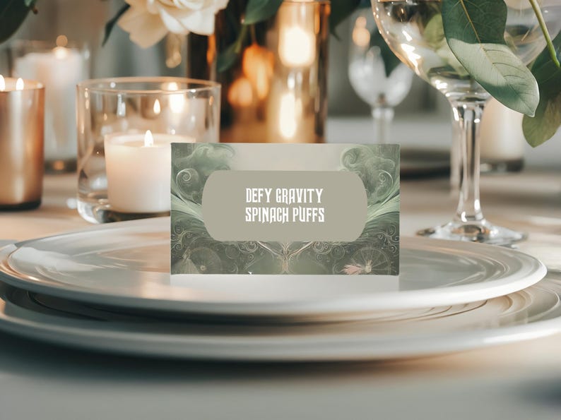 Wicked Tent Card Template | Wicked Buffet Cards | Editable Food Label ...