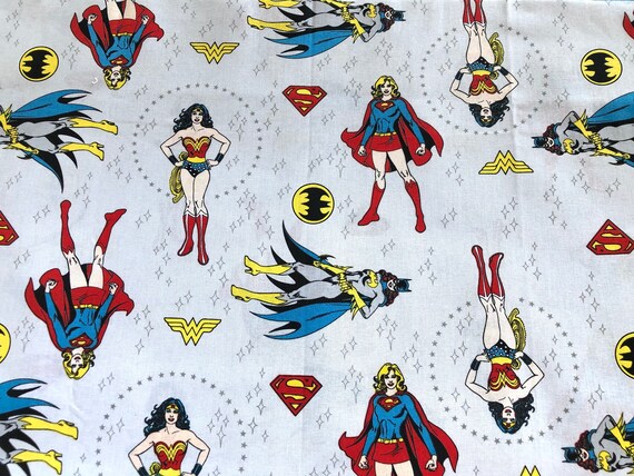 Wonder Woman DC Comic Fabric 100% Cotton Fabric Mask | Etsy