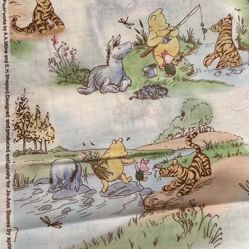Winnie the Pooh Fabric - Etsy
