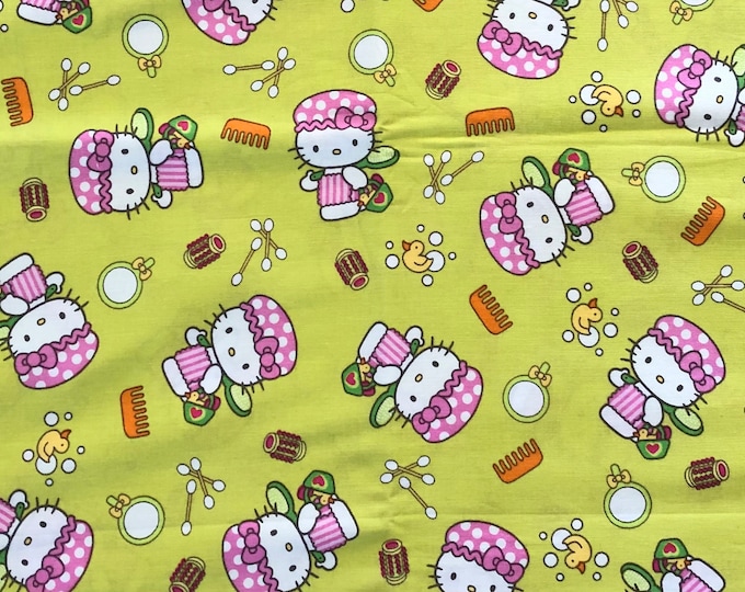 Hello Kitty Cotton Fabric - Classic Hello Kitty - Cotton Fabric ...