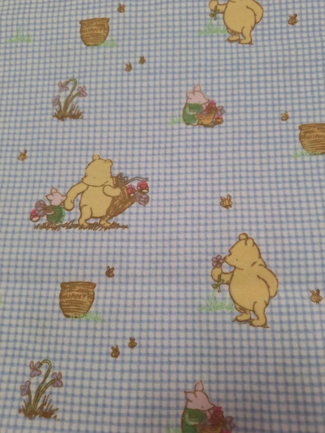 Classic Pooh Fabric - Winnie the Pooh - Cotton Flannel - Snuggle ...