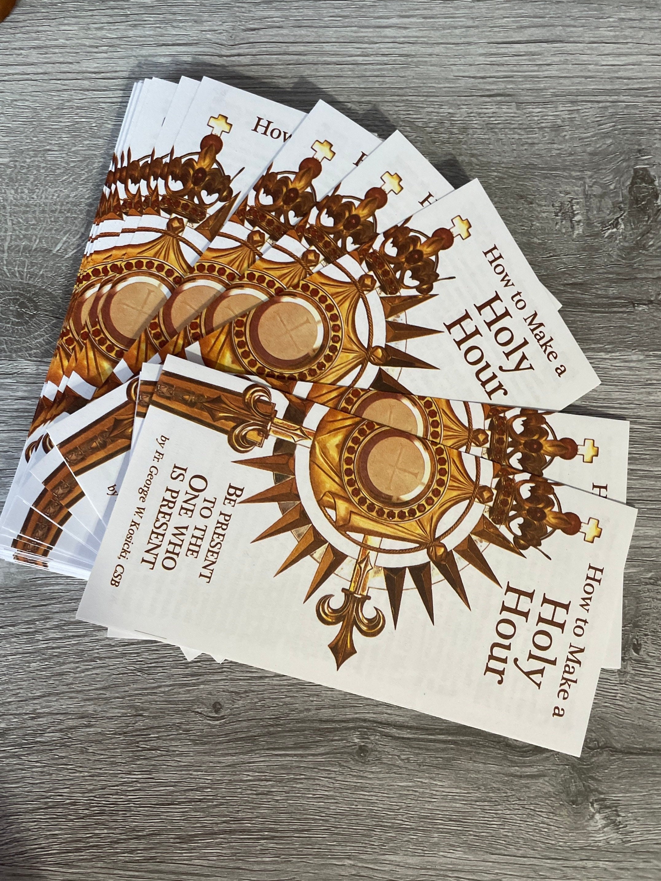 How to Make a Holy Hour Pamphlet ENGLISH - Etsy