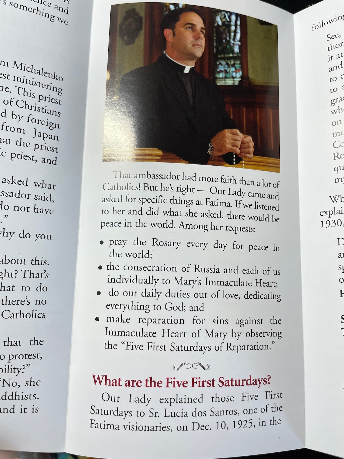 The five first Saturdays devotion complete pamphlet. - Etsy 日本