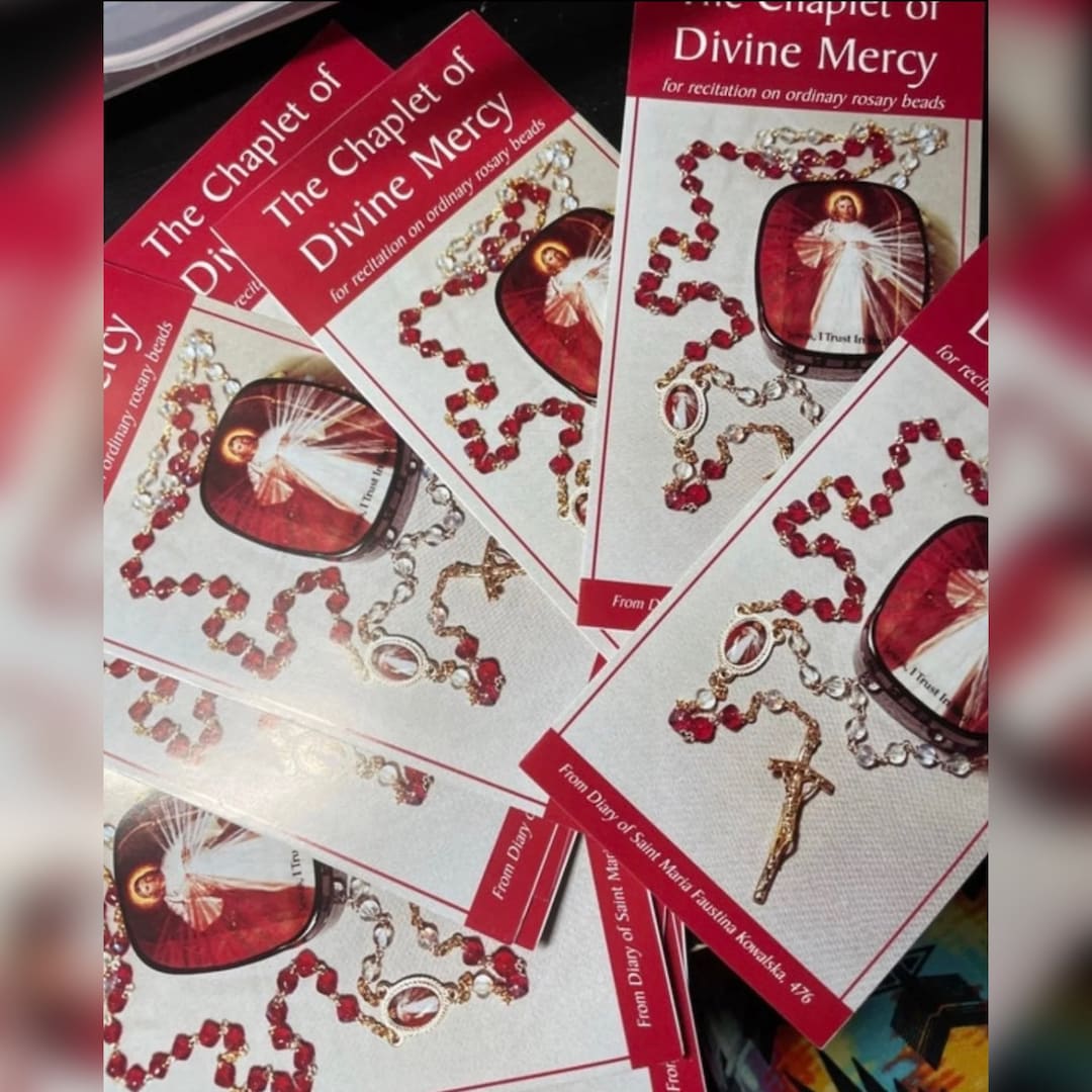 The Chaplet of the Divine Mercy Prayer Complete Pamphlet english - Etsy