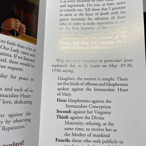 The Five First Saturdays Devotion Complete Pamphlet. english - Etsy