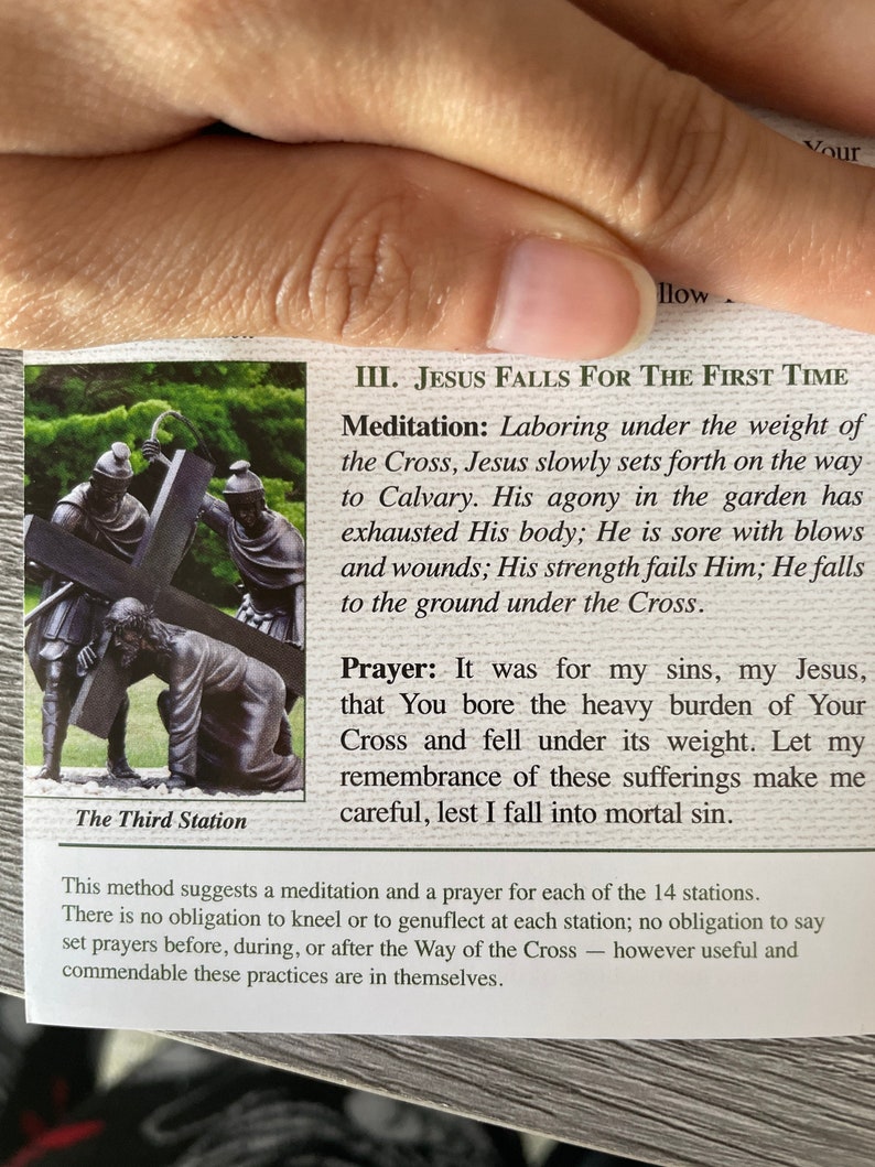 The Stations of the Cross Pamphlet ENGLISH - Etsy
