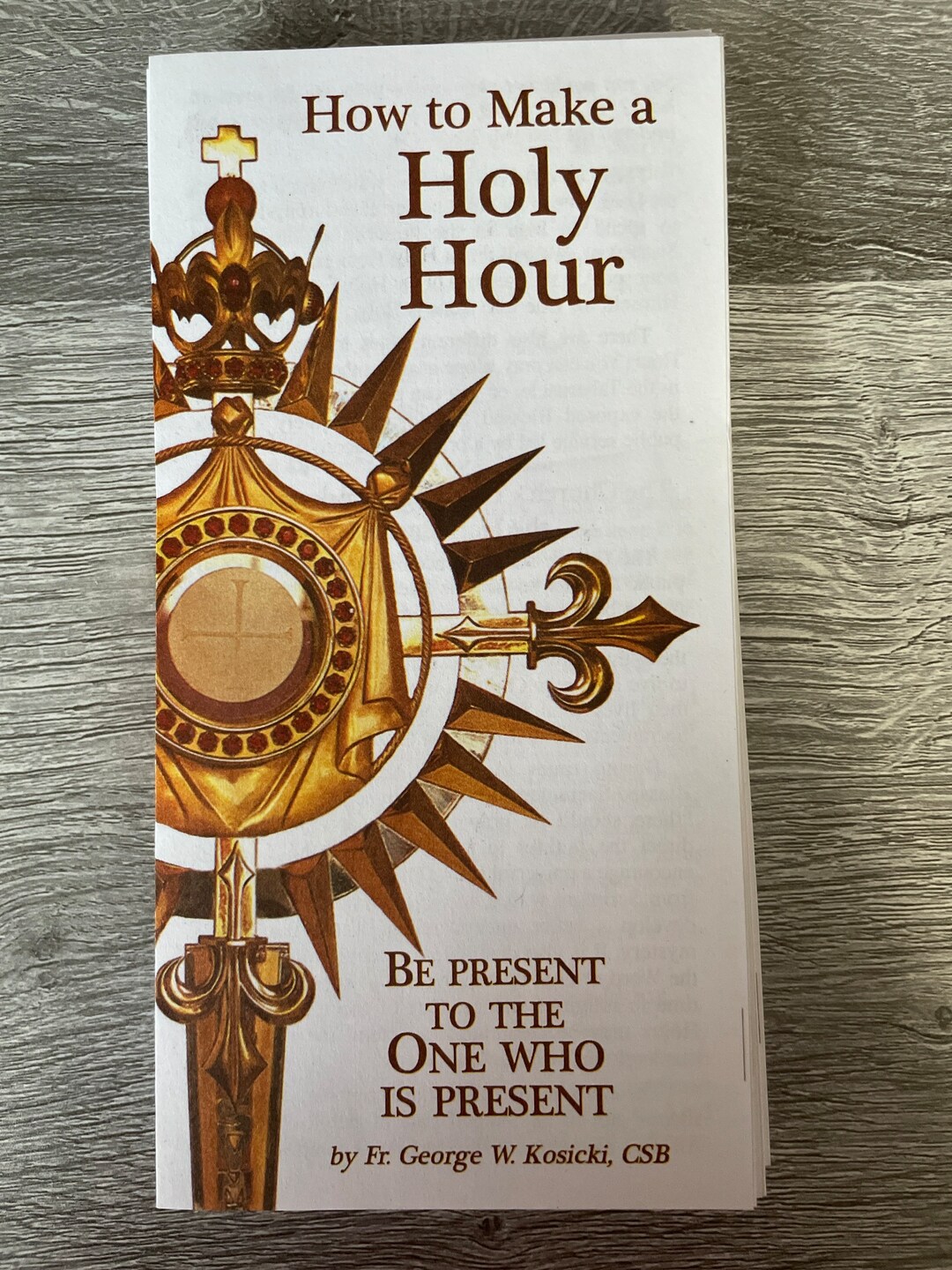 How to Make a Holy Hour Pamphlet ENGLISH - Etsy