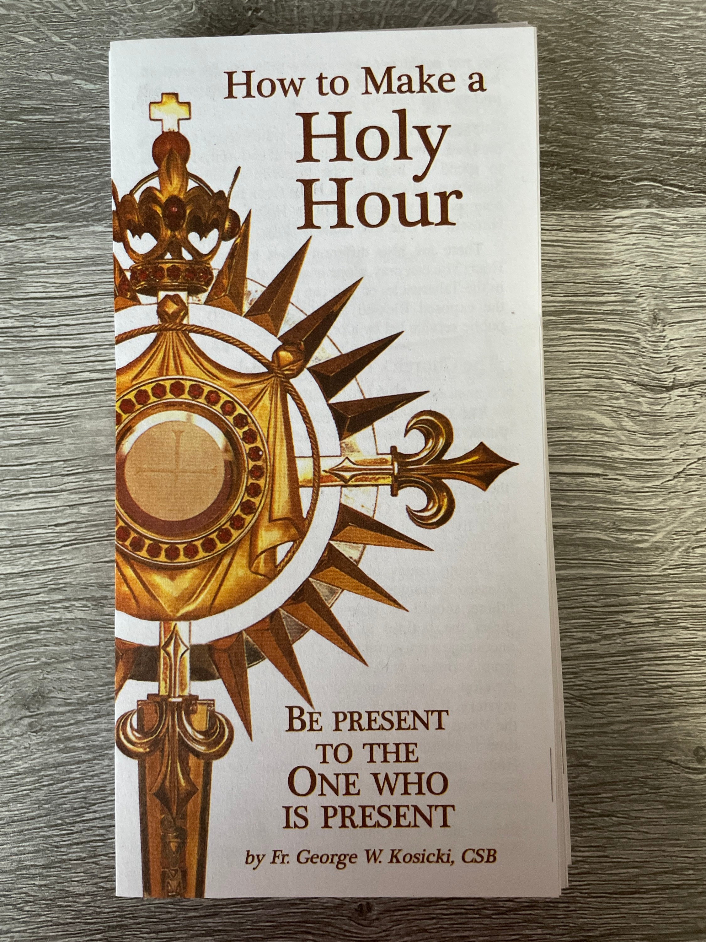 How to Make a Holy Hour Pamphlet ENGLISH - Etsy