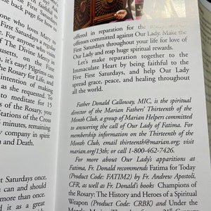 The Five First Saturdays Devotion Complete Pamphlet. english - Etsy