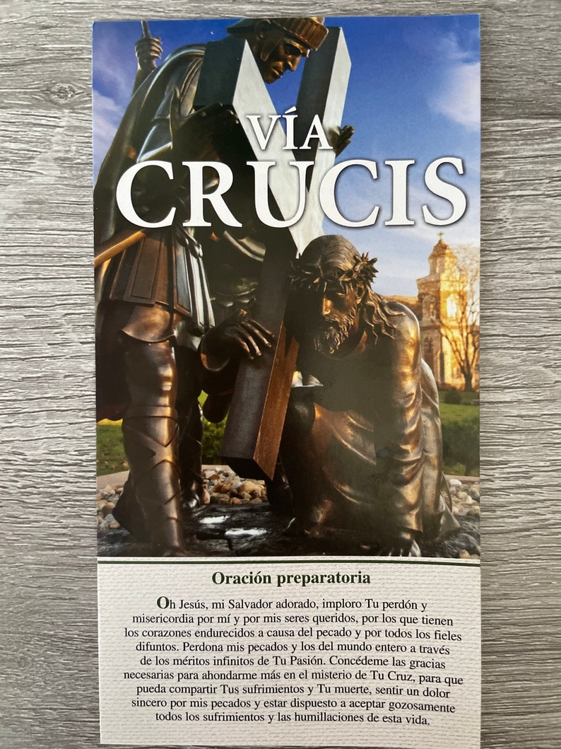 El via Crucis|las Estaciones De Cruz | Folleto Completo | (ESPAÑOL) - Etsy