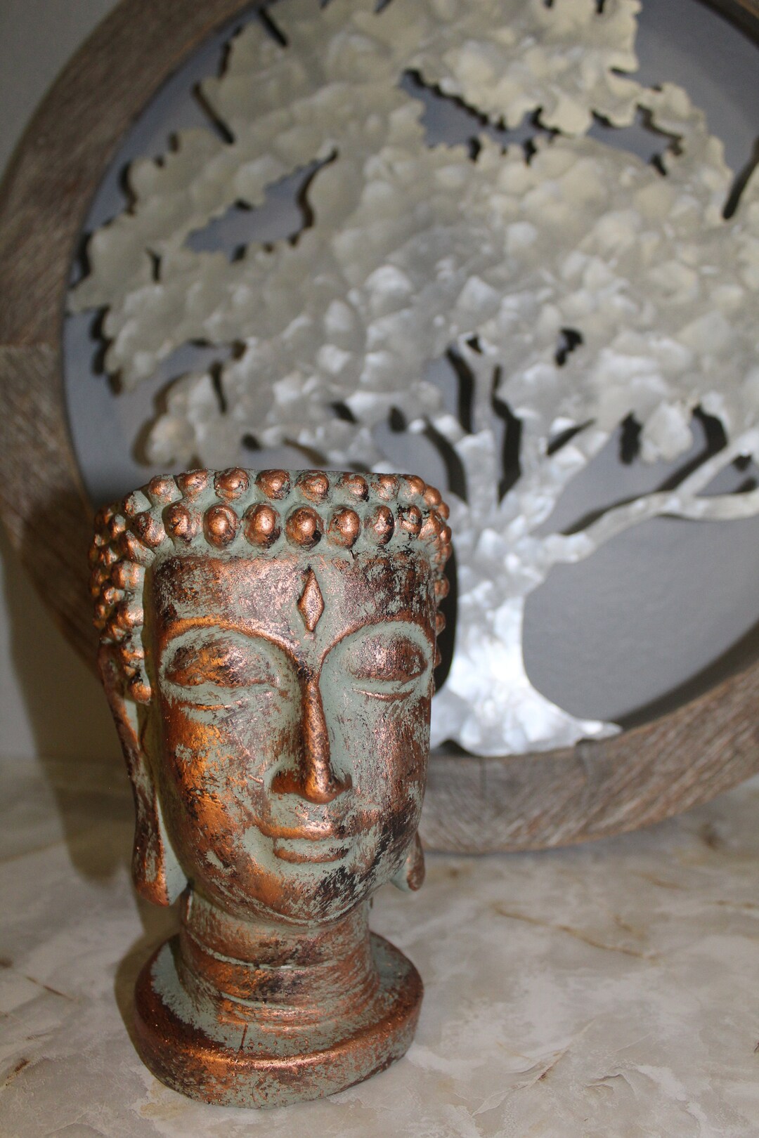 Buddha Head Planter, Buddha Head, Concrete Buddha, Buddha Statue ...
