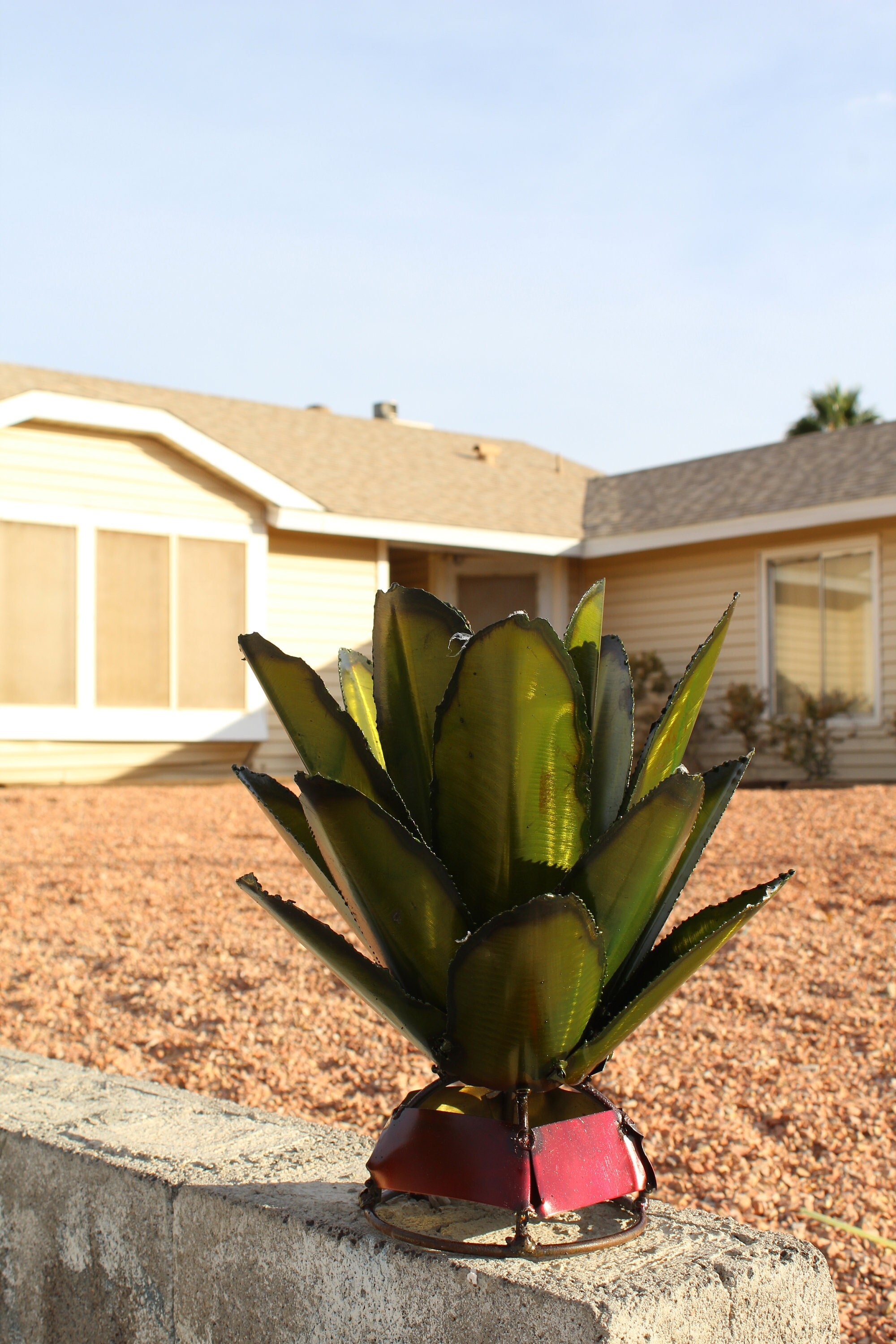 Metal Agave, Green Agave, Agave, Metal Agave With Flower, Flower Agave ...