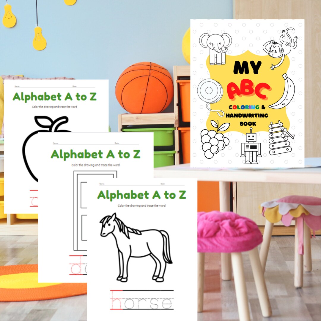 ABC Coloring Book, Tracing, Coloring Pages, Coloring and Tracing ...