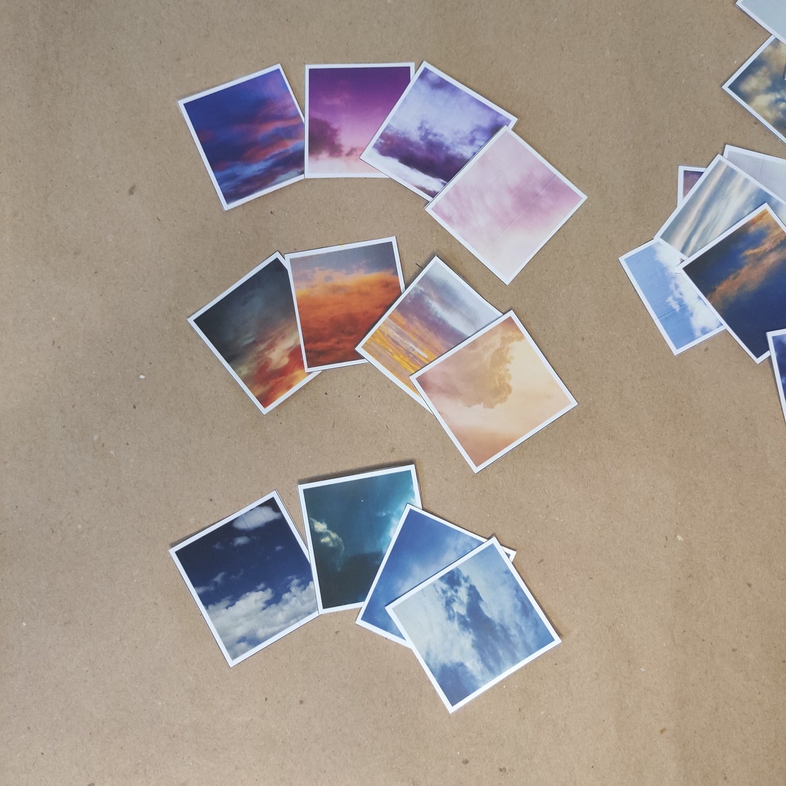 Printable Sky Stickers Digital Download Stickers Square - Etsy