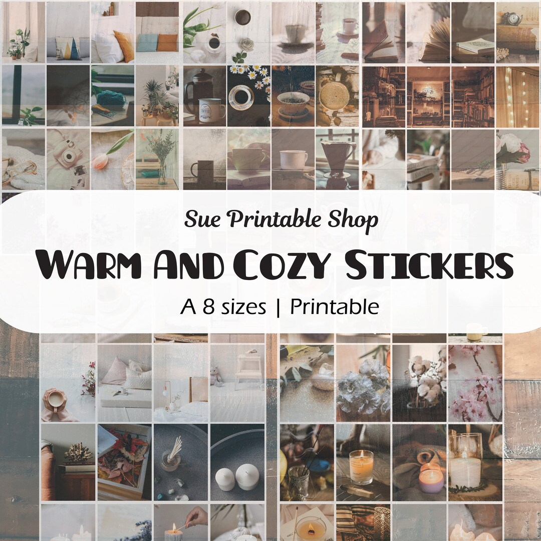 100 Printable Warm Hygge Digital Download Stickers Printable - Etsy