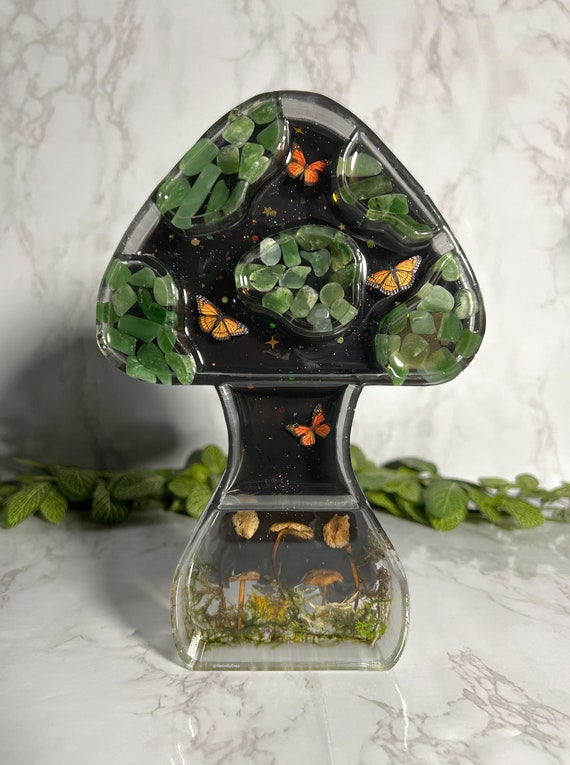 Storage & Organization Home & Living gold flake Floral crescent moon ...