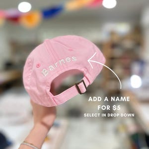 Personalized Kids Baseball Cap With Monogram | Cotton Baseball Cap With ...