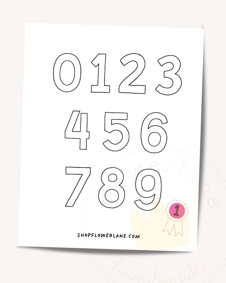 Printable Kids Number Pins DIY Printable Birthday Pins and - Etsy
