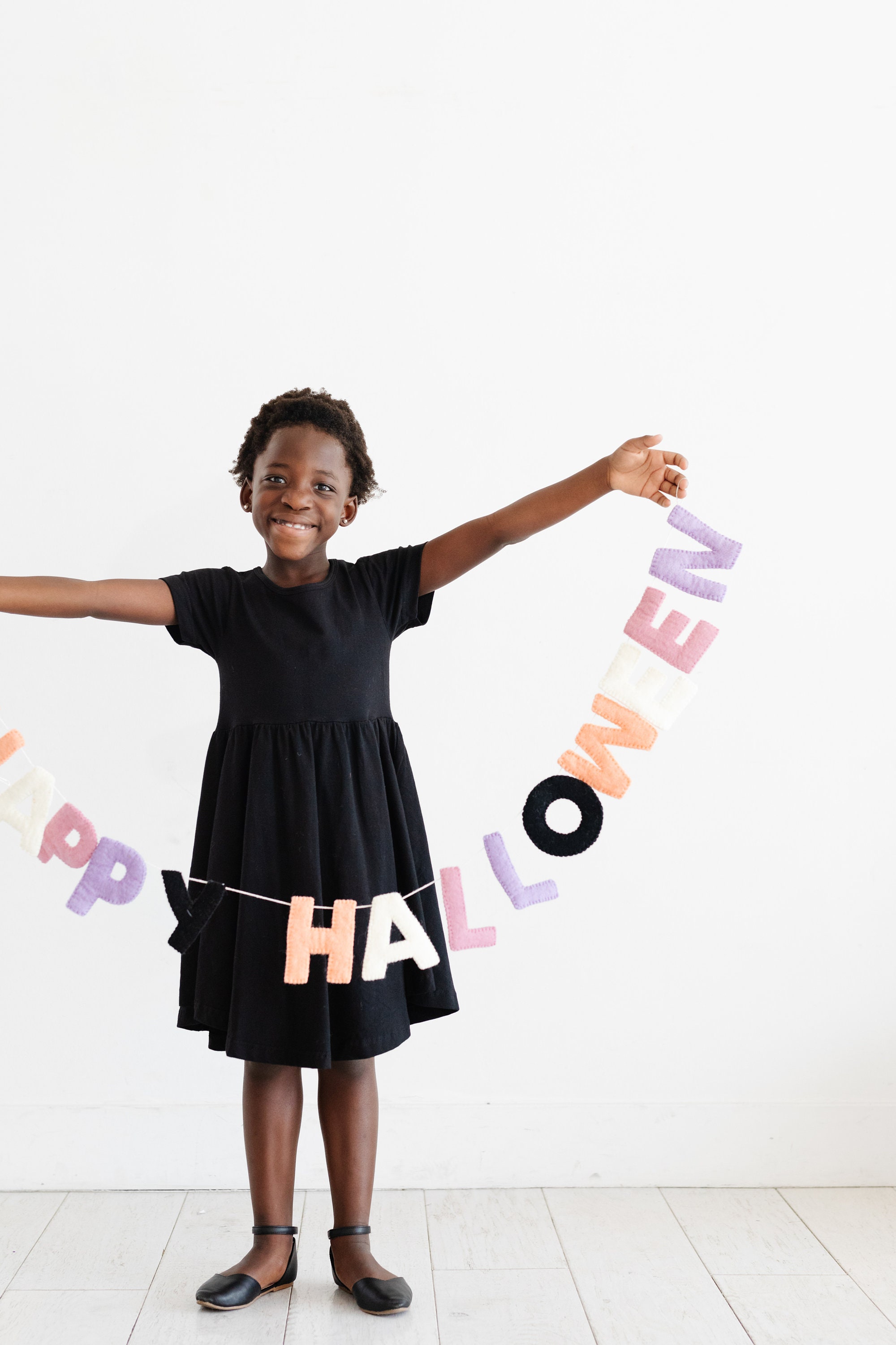 Colorful Happy Halloween Felt Garland | Kids Halloween Decor | Felt ...