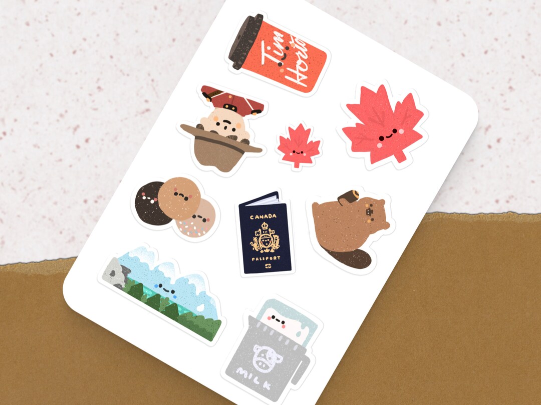 Canadian Sticker Sheet | Canada Planner Sticker | Canadian Symbol ...