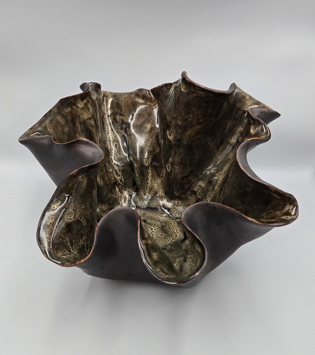 Handbuilt Stoneware Bowl - Etsy