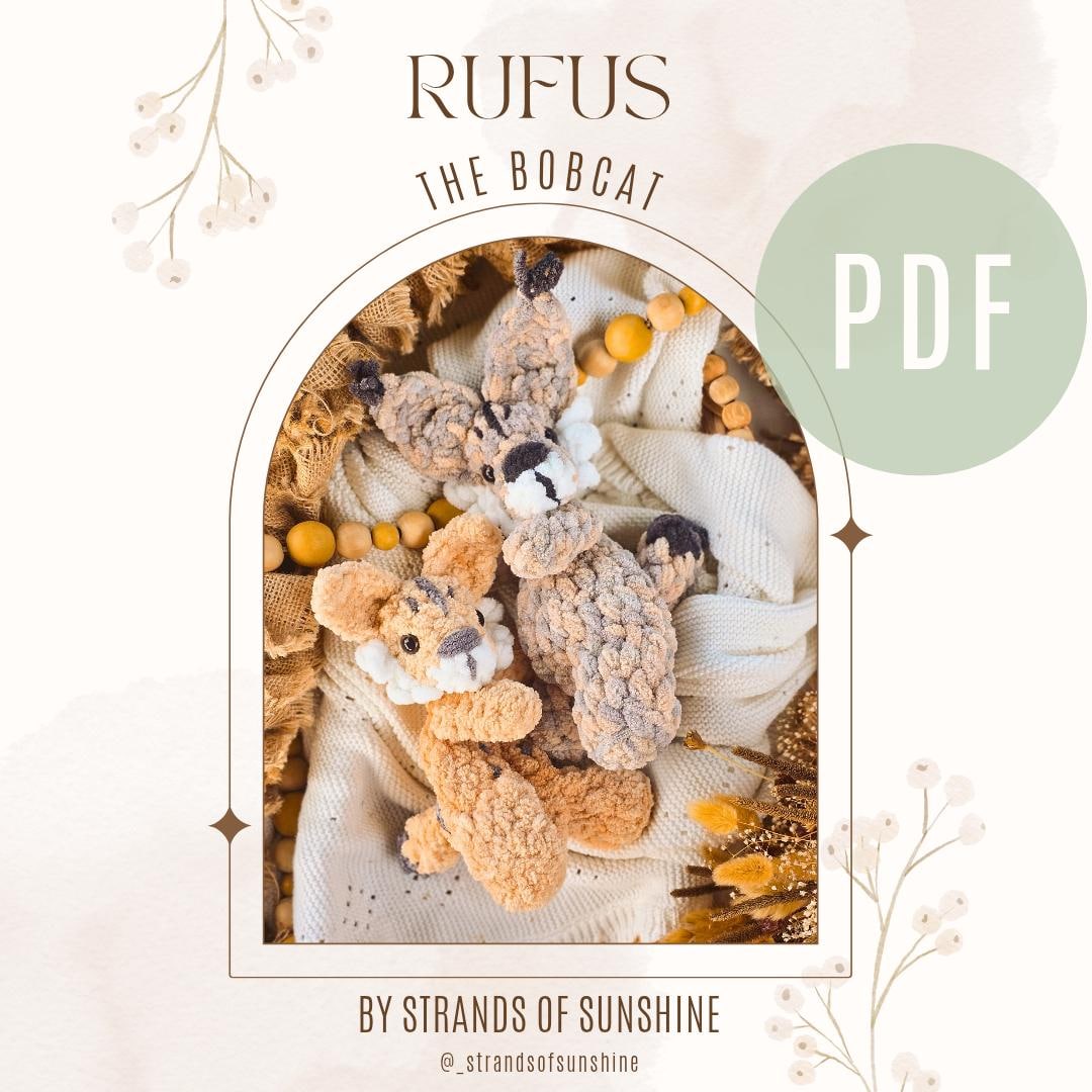 Rufus the Bobcat PDF Crochet Pattern - Etsy
