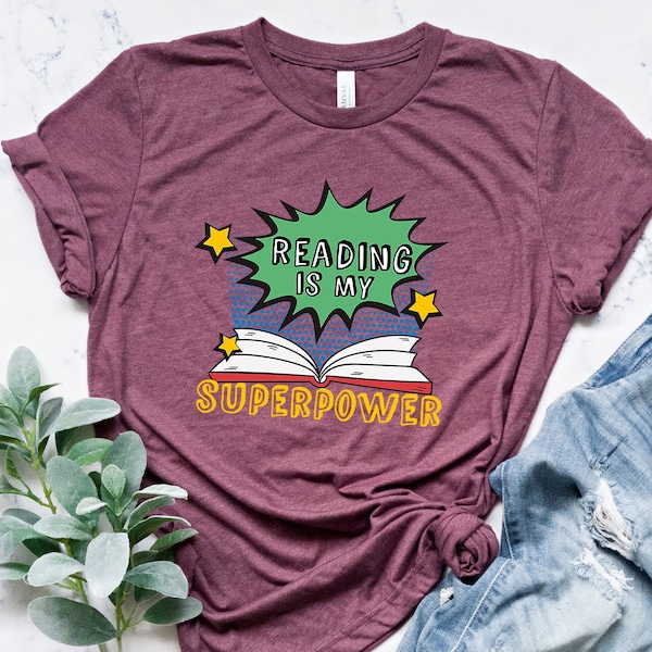 Reading is My Superpower - Etsy