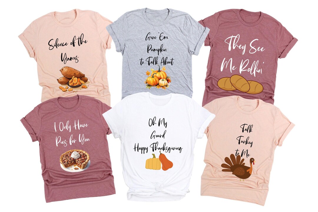 Thanksgiving Quotes Shirts-family Matching Thanksgiving Shirt-funny ...