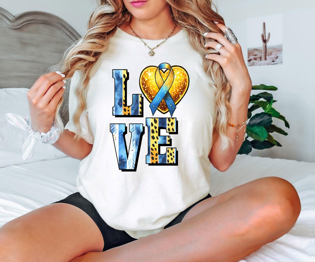 Love Doesn't Count Chromosomes Down Syndrome Shirt Peace Love T21 Shirt Down Syndrome Awareness ...