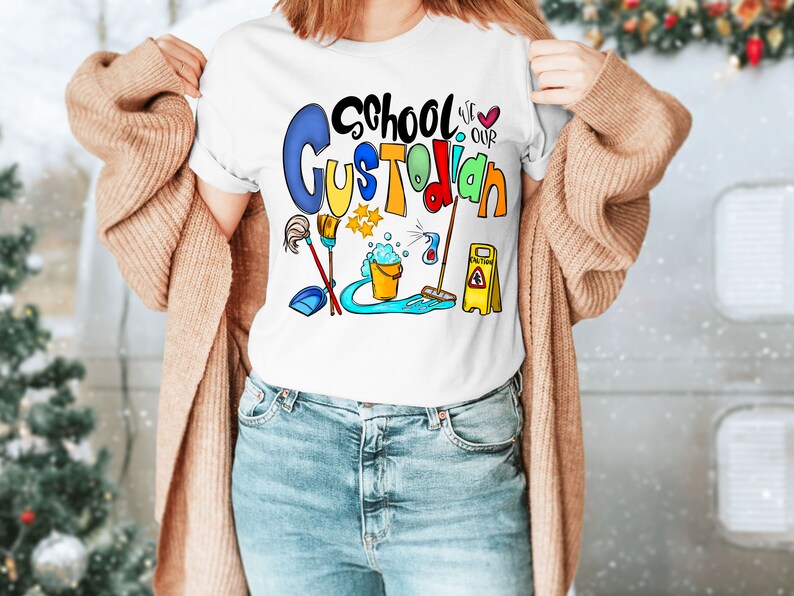 School We Our Custodian Shirt School Custodian T-shirt - Etsy