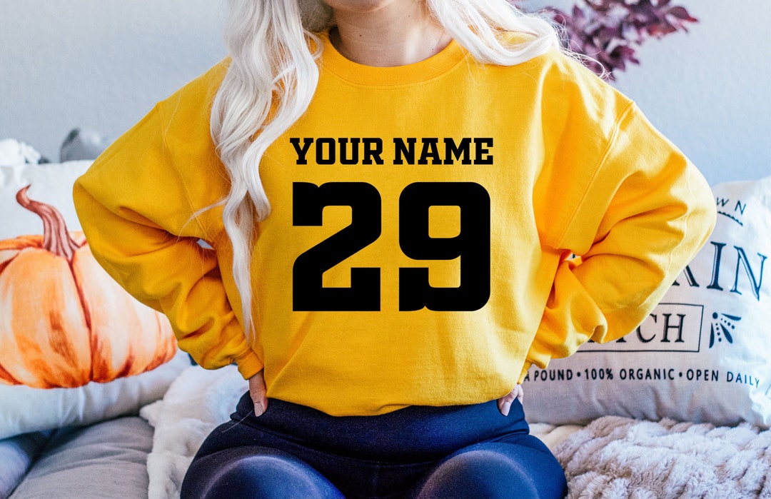Custom Team Number Hoodie Personalized Number Sweater Make - Etsy