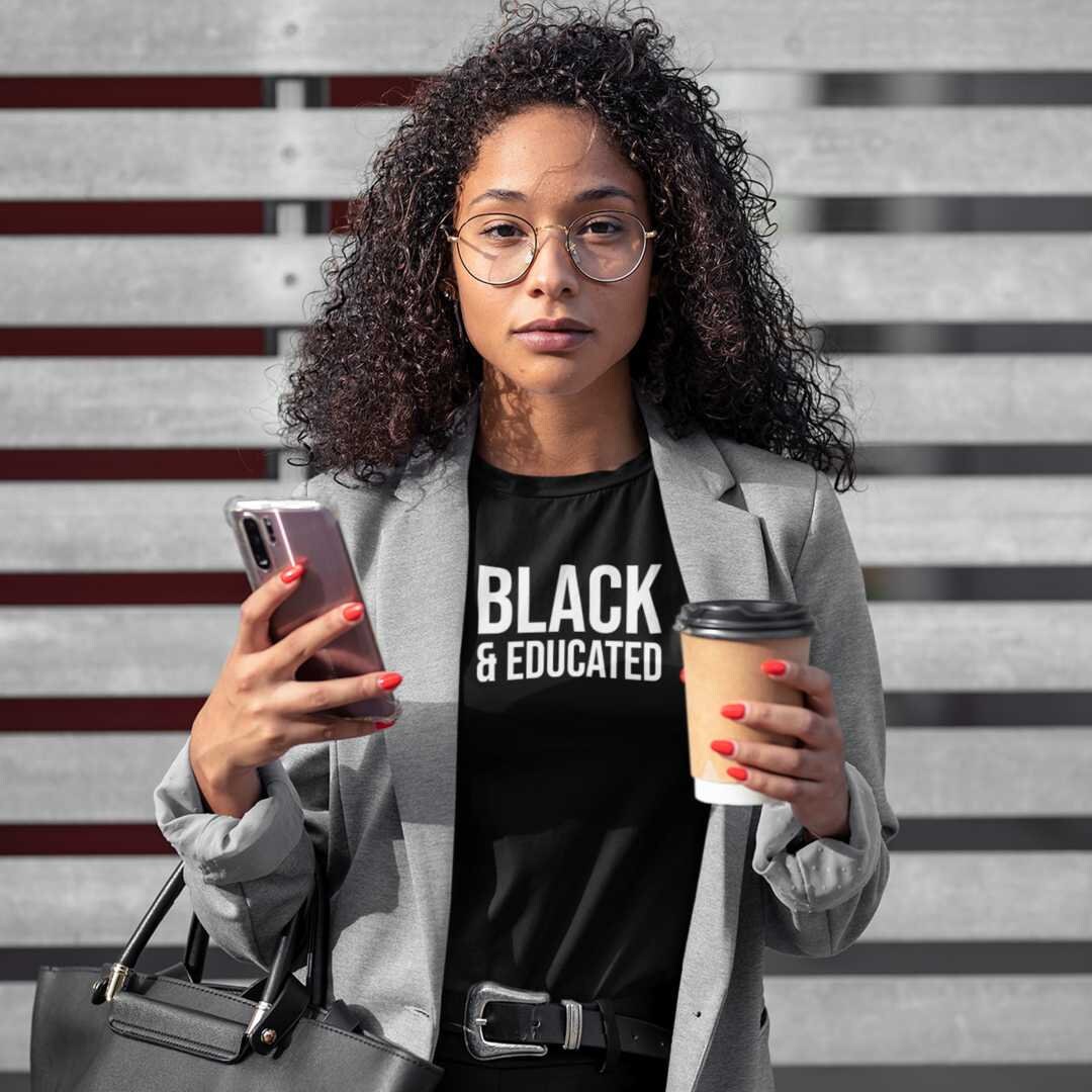 Black and Educated Shirt | Black Owned Shop | BAE Shirt | Statement ...