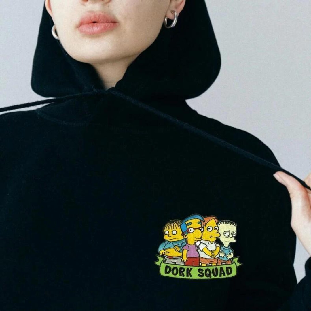 Simpsons Dork Squad Milhouse Ralph Martin - Inspired Patch Pullover ...