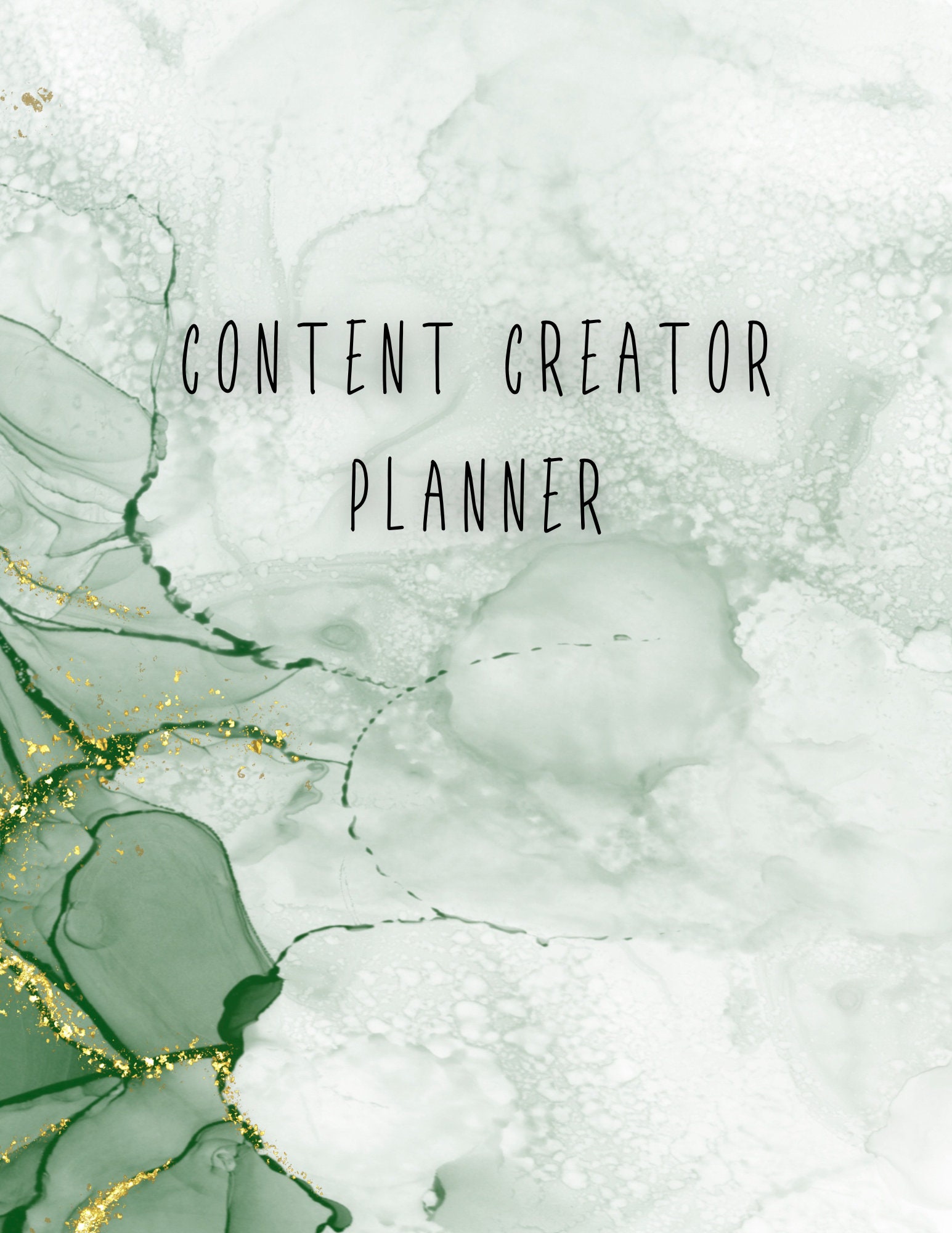 Content Creator Planner Social Media Planner Content Calendar the ...
