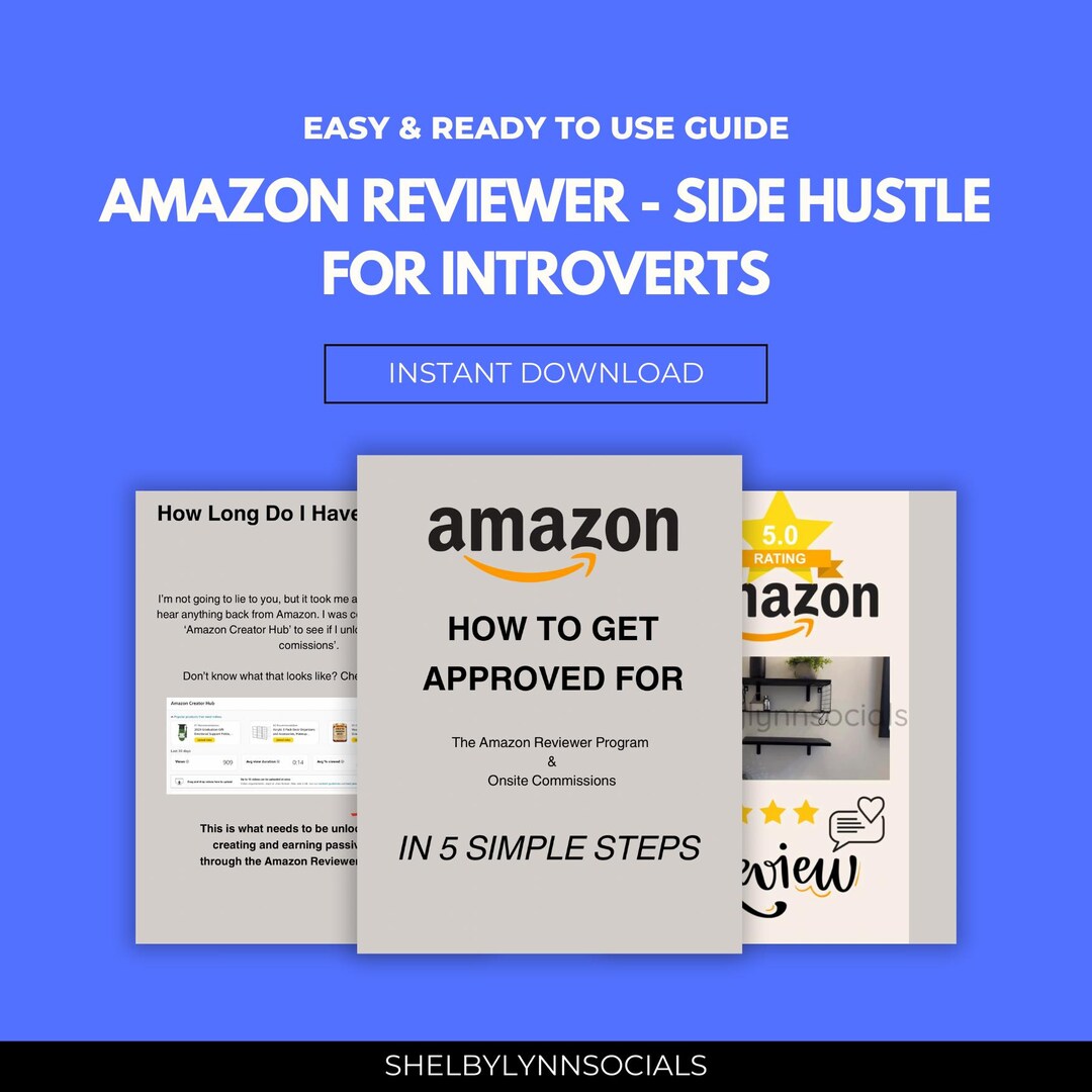Amazon Reviewer Program Guide PDF Onsite Commissions How to Passive ...