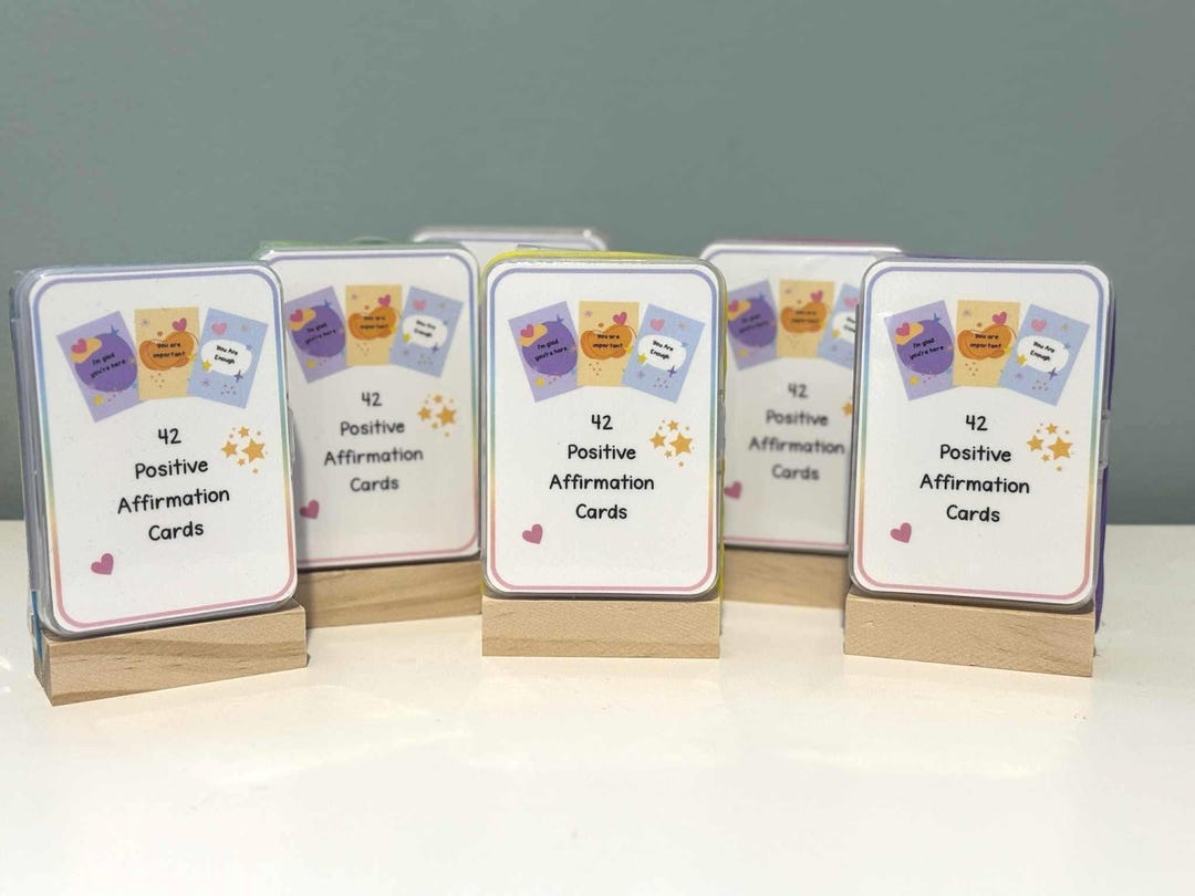42 Positive Affirmation Card Deck | Gentle Reminders | Desk Reminders ...