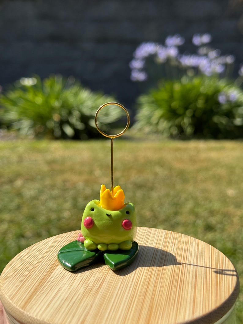 Polymer Clay Photo Holders | Handmade Figurines | Desk Pals | Cute Gift ...
