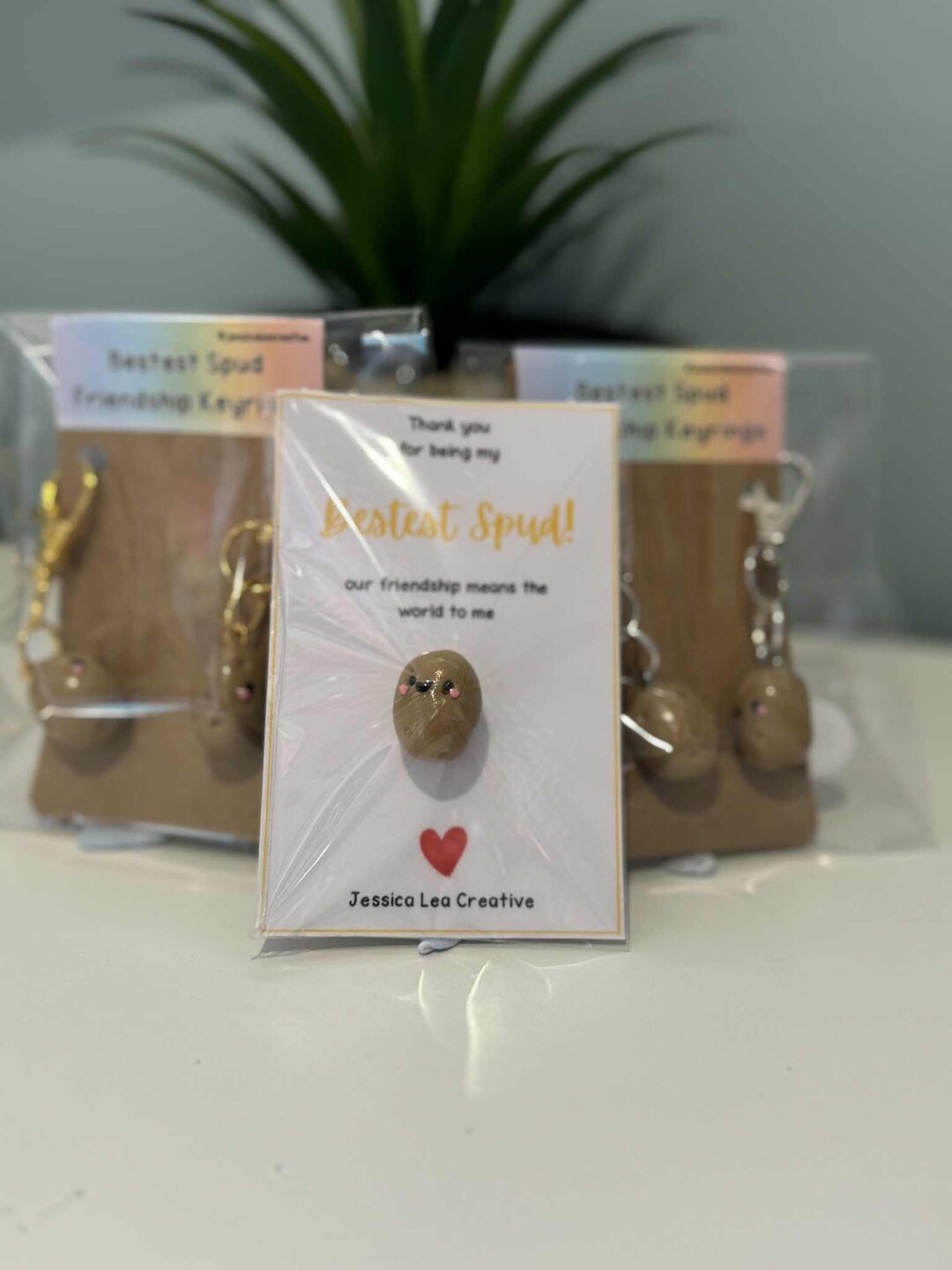 Kawaii Potato Figurine - Handmade Polymer Clay Friendship Gift ...