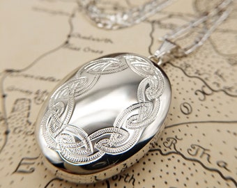 Celtic Knot Locket - Etsy