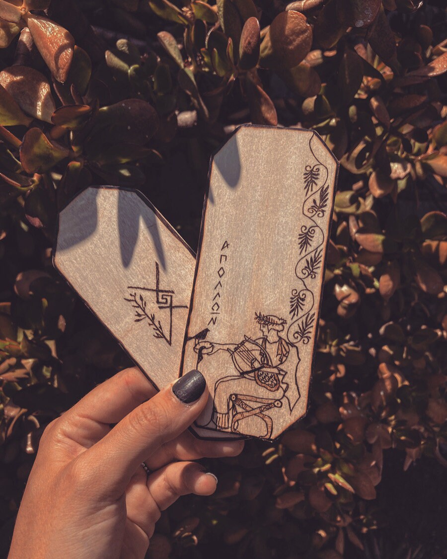 God Apollo Wooden Bookmark - Etsy
