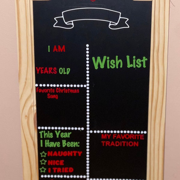 Christmas Chalkboard - Etsy